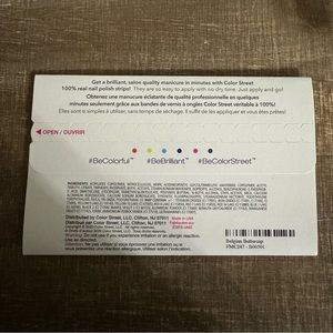 Color Street | Makeup | New Sealed Color Street Belgian Buttercup Nail ...
